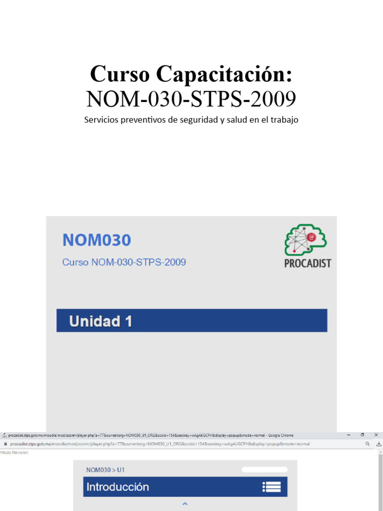 Presentación - Curso Nom-030-Stps-2009 | PDF