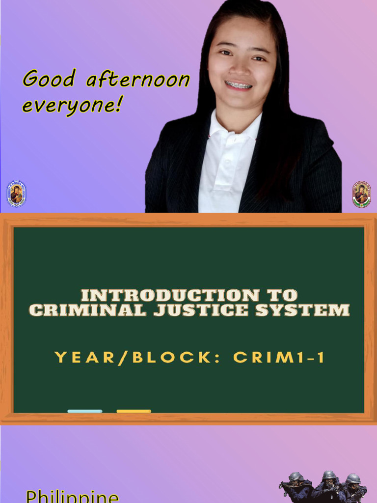 Philippine Criminal Justice System Updated Autosaved 1 1 | PDF ...