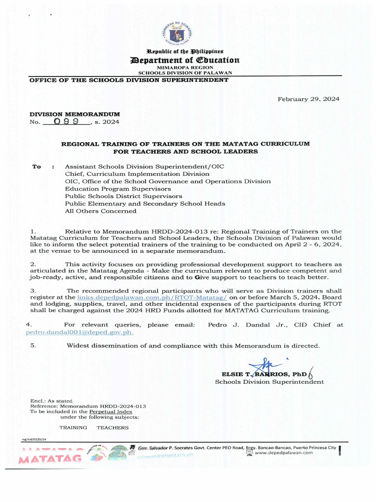 DM-No.-099-s.-2024-REGIONAL-TRAINING-OF-TRAINERS-ON-THE-MATATAG ...
