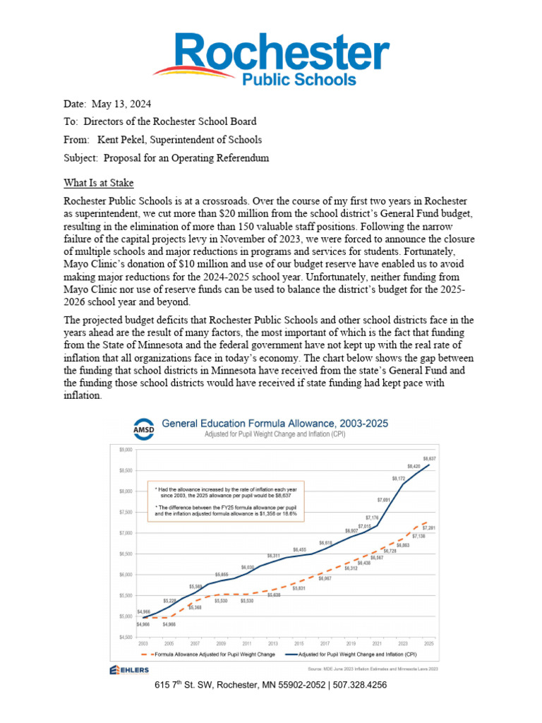 Superintendent Memo May 14, 2024 | PDF | Taxes | Schools