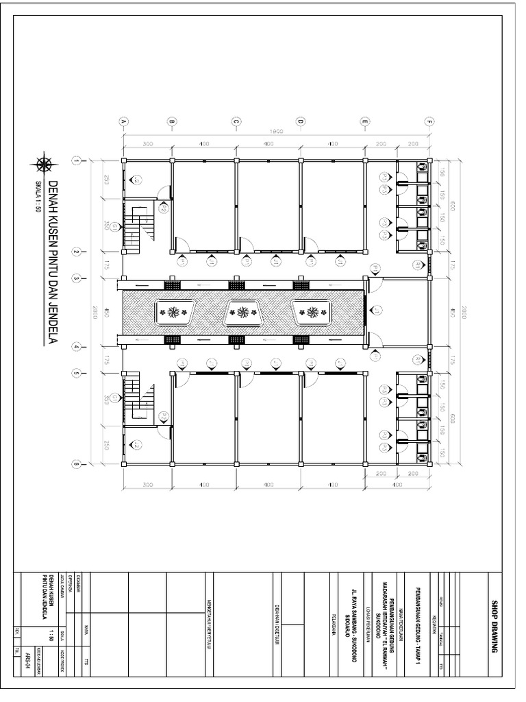 Denah Dan Detail Kusen Dan Roster | PDF