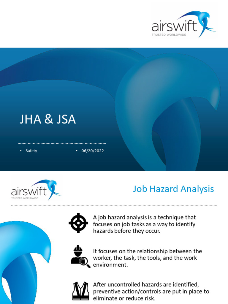 Job Safety Analysis - JSA Training | Download Free PDF | Hazards | Safety