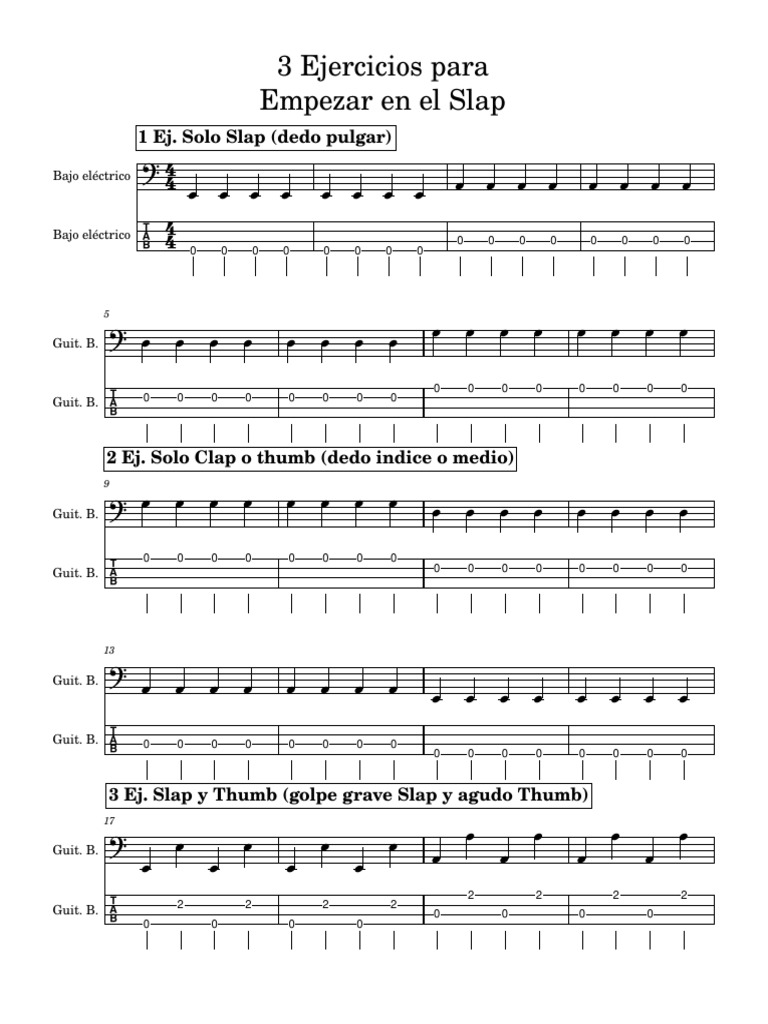 Como Hacer Slap en El Bajo | PDF | Bajo | Manejar laúdes