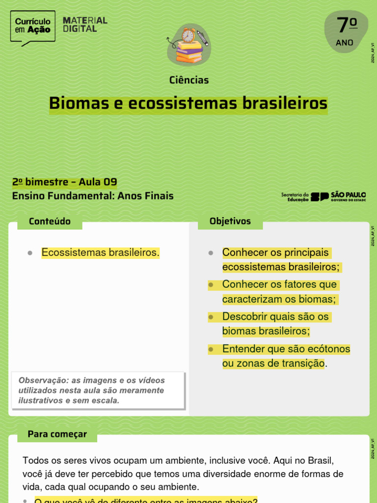 Aula 9 - Biomas e Ecossistemas | PDF | Ecossistema | Ecossistema aquático