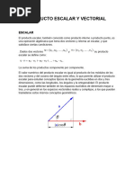 1.3 Producto Escalar Y Vectorial | PDF | Escalar (Matemáticas) | Vector Euclidiano