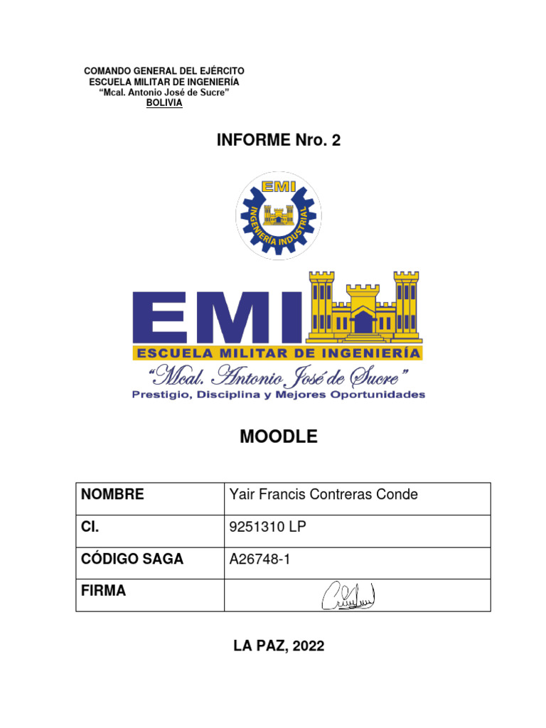 INF MOODLE | PDF | Moodle | Software