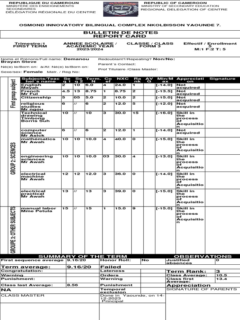 Electrical Power System Form 3-1 | PDF | Employment | Engineering