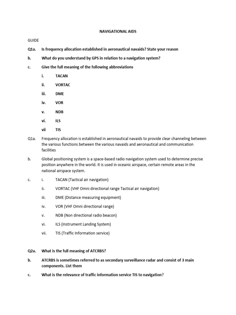 NAVAIDS | PDF | Aviation | Telecommunications