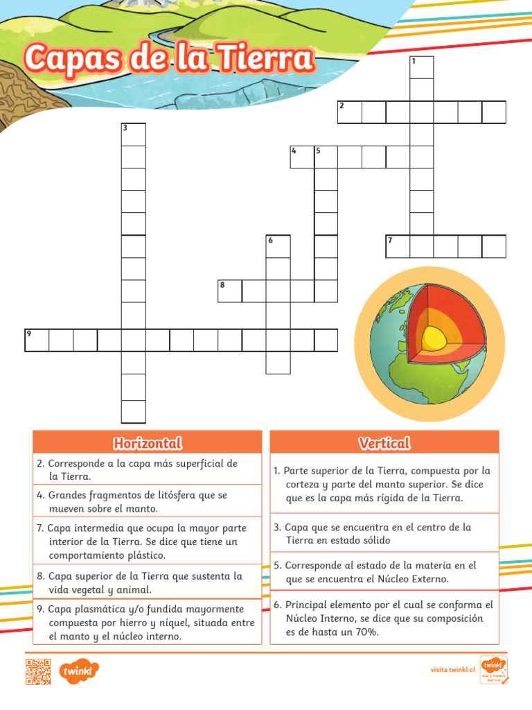 CL CN 1702950023 Crucigrama Las Capas de La Tierra - Ver - 2 | PDF ...