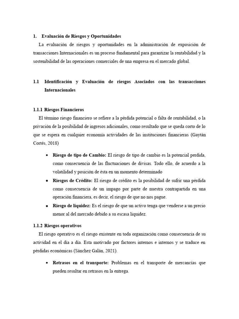 Evaluación de Riesgos y Oportunidades | PDF | Business | Bancos