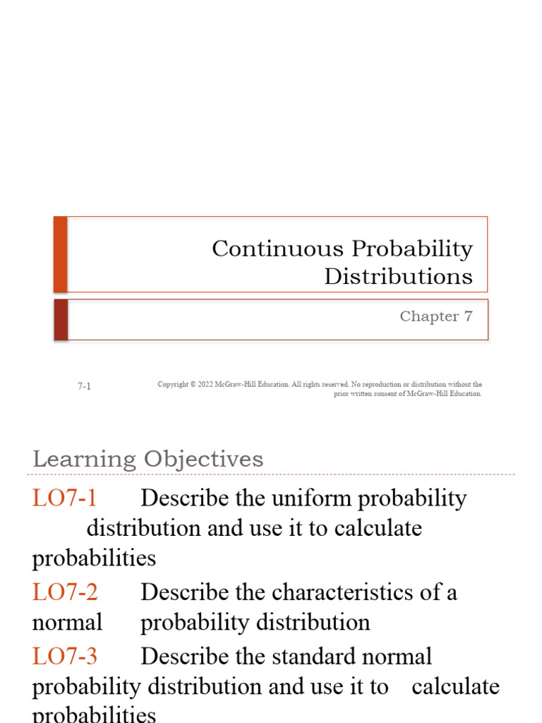 Lind 10e Chap007 | PDF | Mean | Standard Deviation