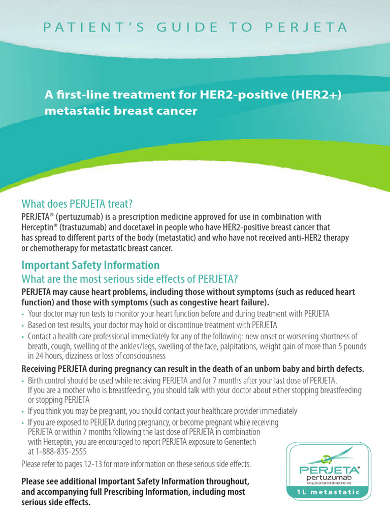 PERJETA MBC Patient Brochure | PDF | Cancer | Breast Cancer