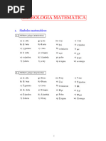 LaTeX Tablas de Símbolos | PDF