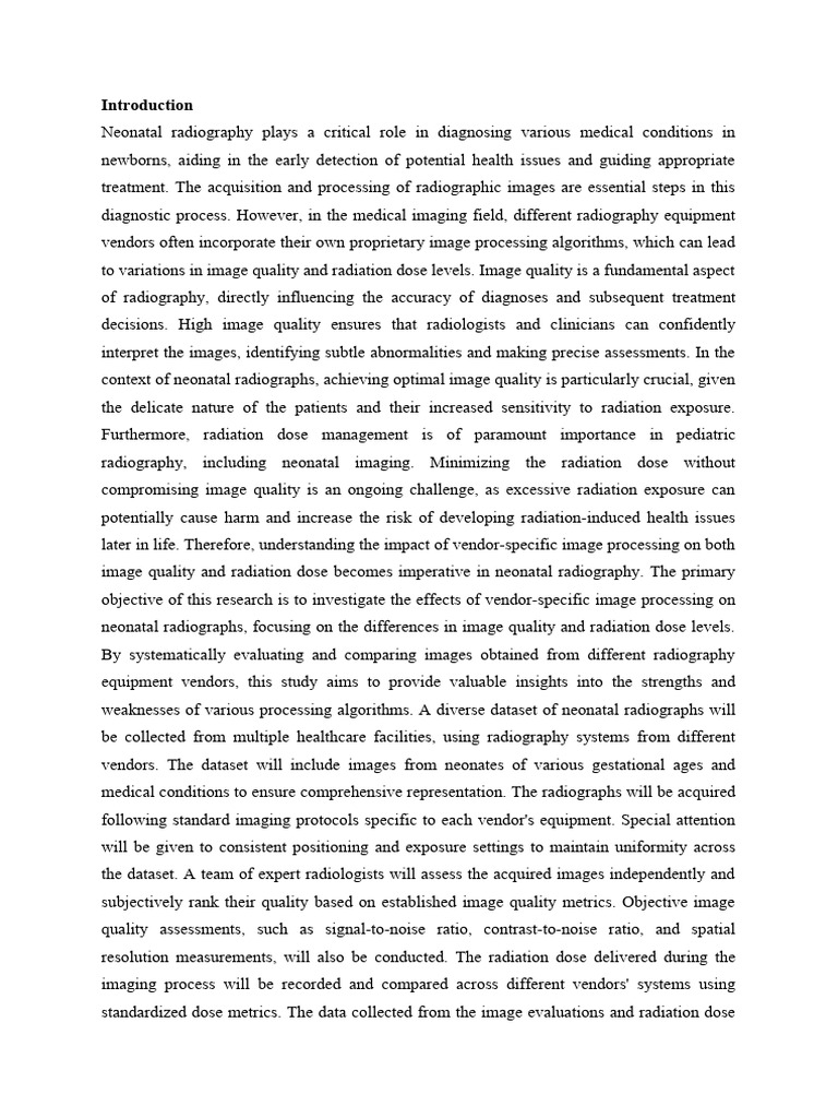 Introduction Methods | PDF | Radiography | Radiology