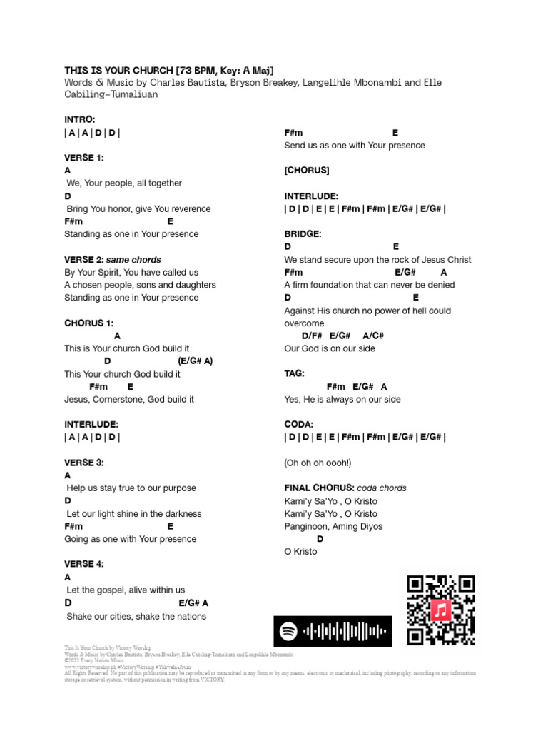 This Is Your Church Chord Chart | PDF | Religious Belief And Doctrine ...