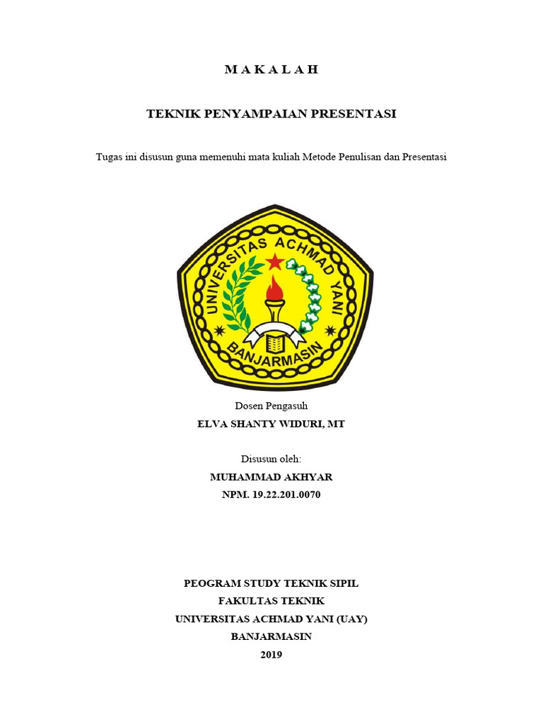 Makalah Presentasi | PDF | Karier & Perkembangan