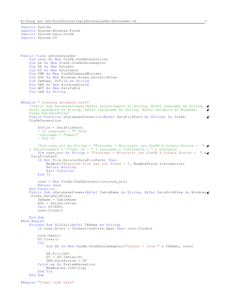K Aung Yar Zar DiscAccounting YAccessLo - Bluephoenix | PDF | User (Computing) | Software