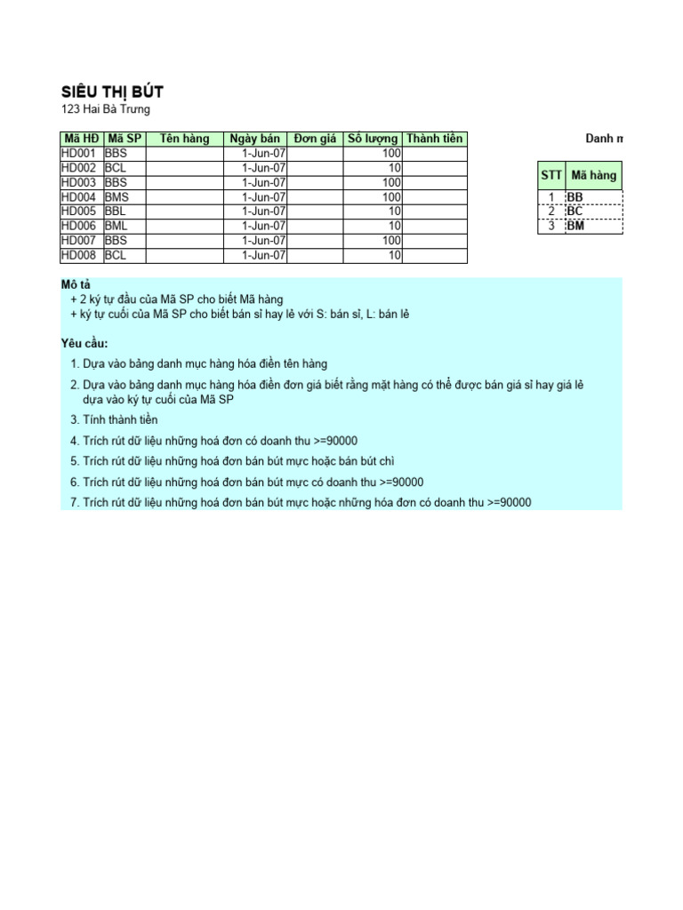 BaitapHam - Buoi 4 | PDF