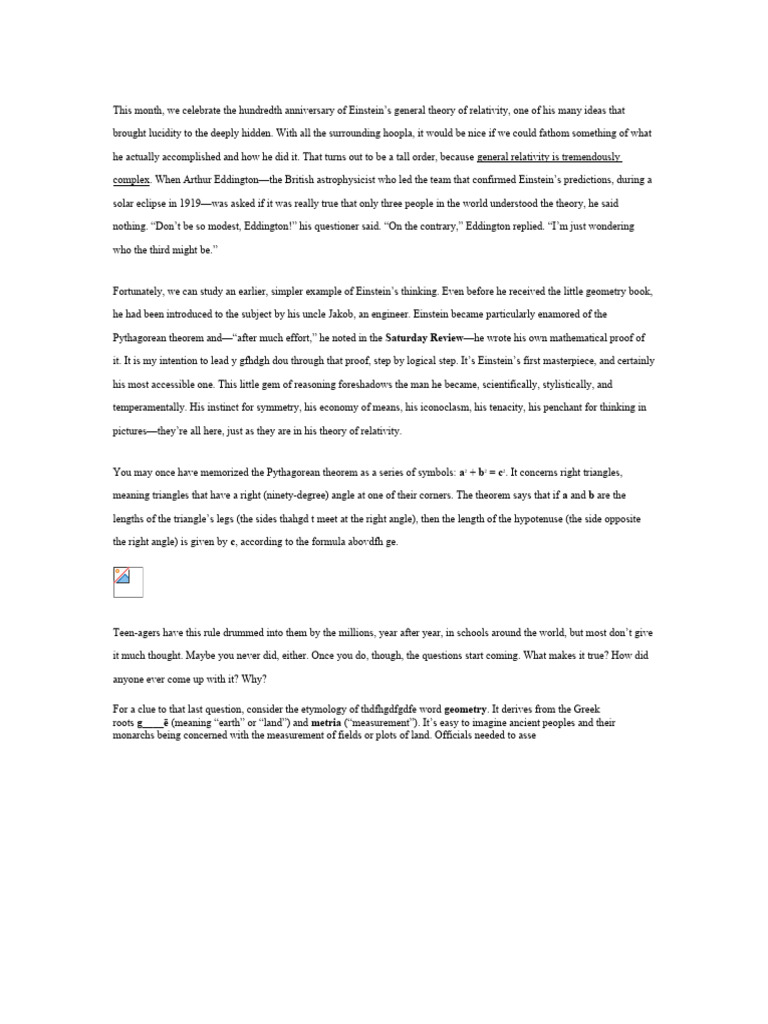This Month | PDF | Albert Einstein | Theory