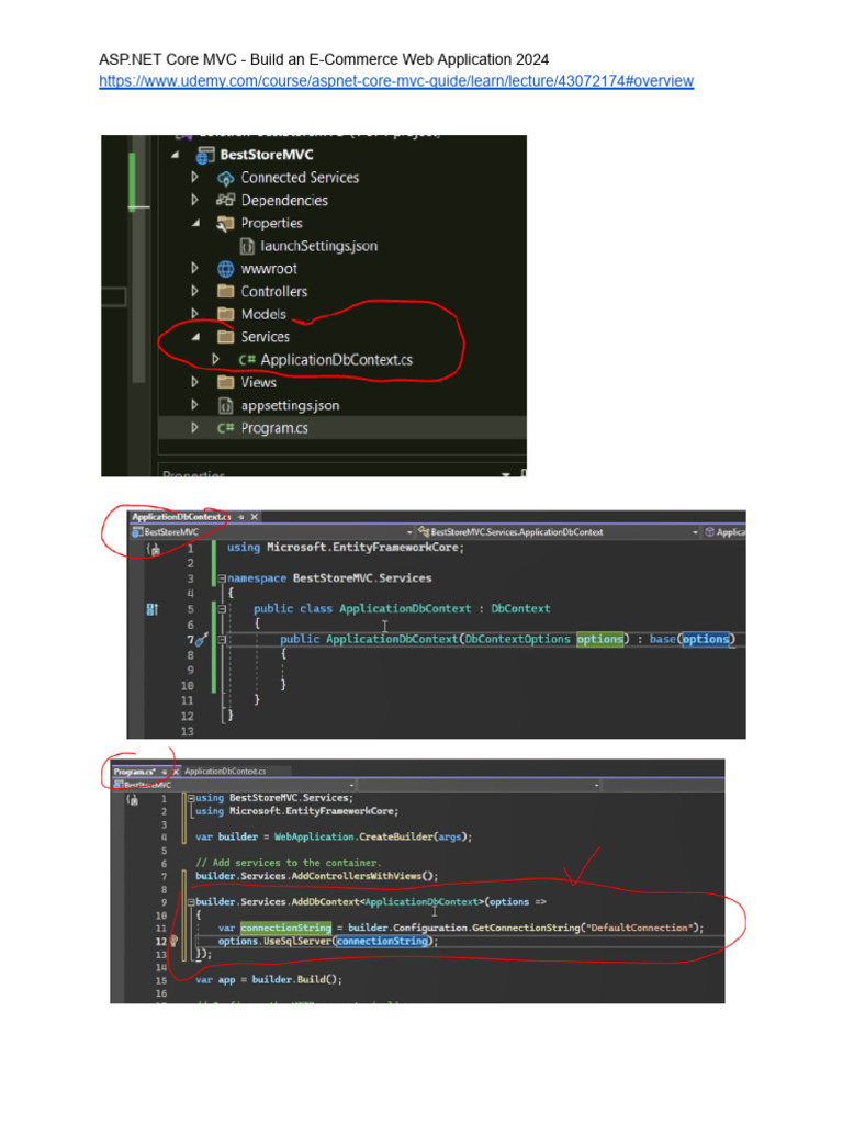 ASP.NET Core MVC E-Commerce Guide 2024 | PDF