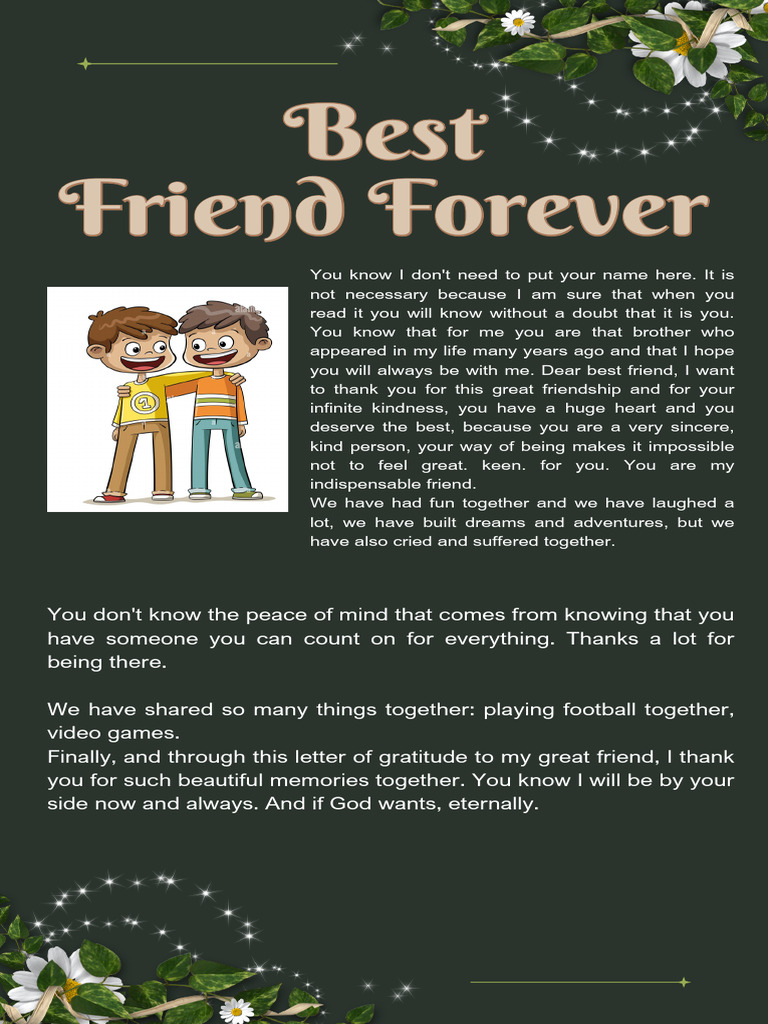 Letter Letter To My Best Friend | PDF