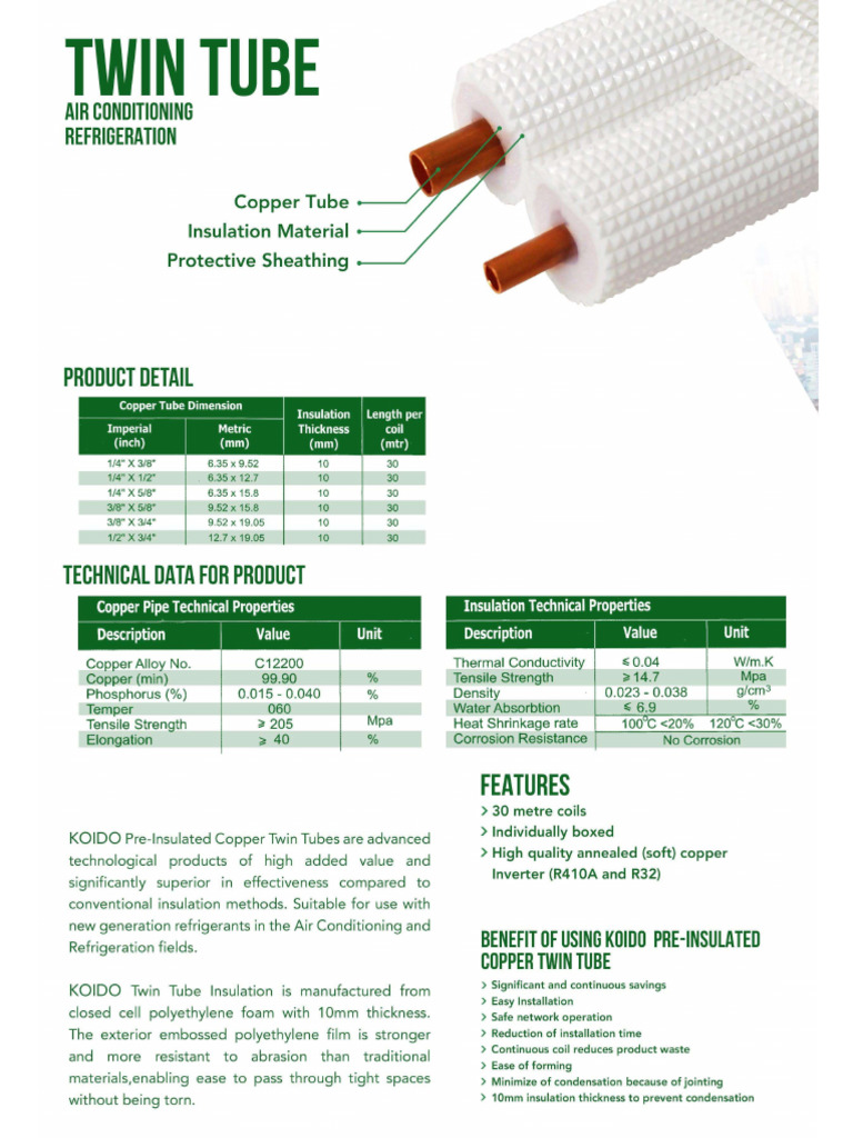 Koido Pre Insulated Catalog | PDF