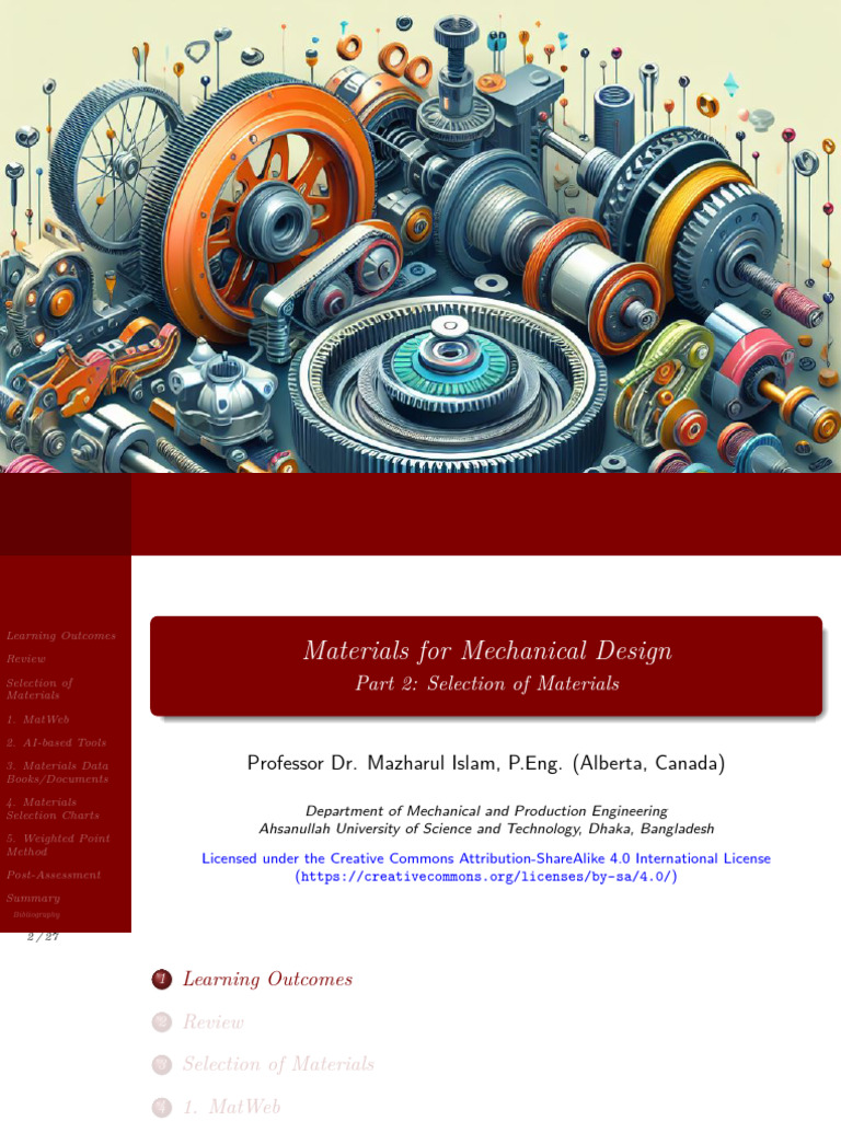 Materials Selection Techniques Guide | PDF | Young's Modulus | Ductility