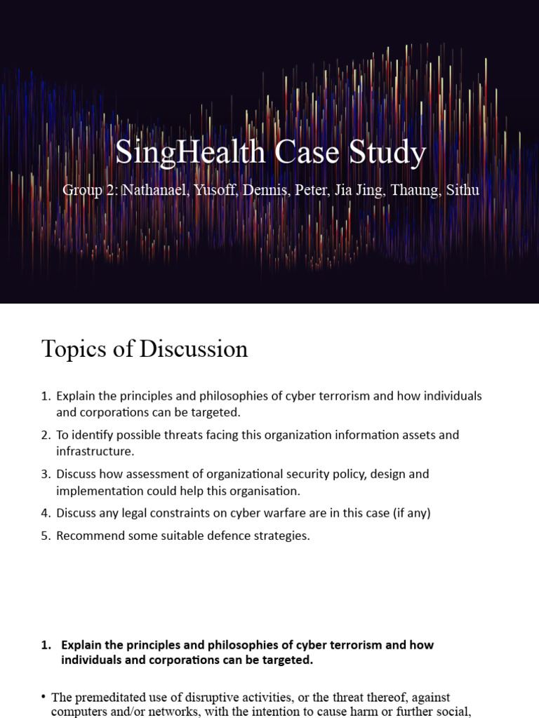 Singhealth Case Study | PDF | Computer Security | Security