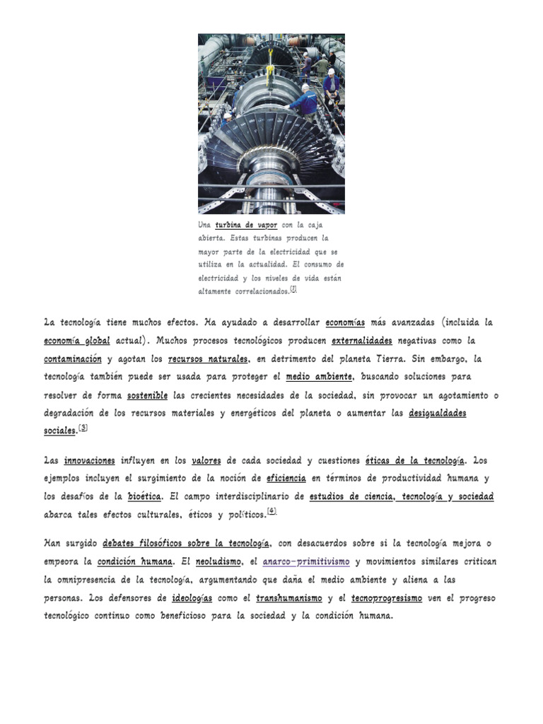 Tecnología - Wikipedia, La Enciclopedia Libre | PDF | Tecnologías ...