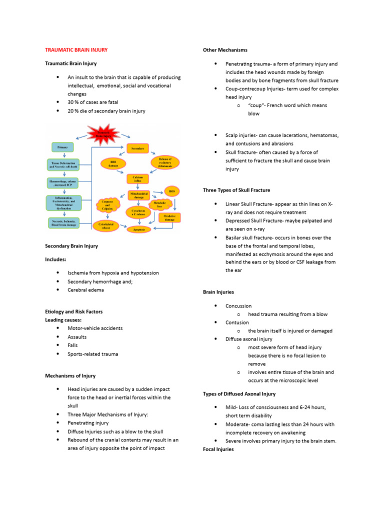 Traumatic Brain Injury Pdf Traumatic Brain Injury Neurology