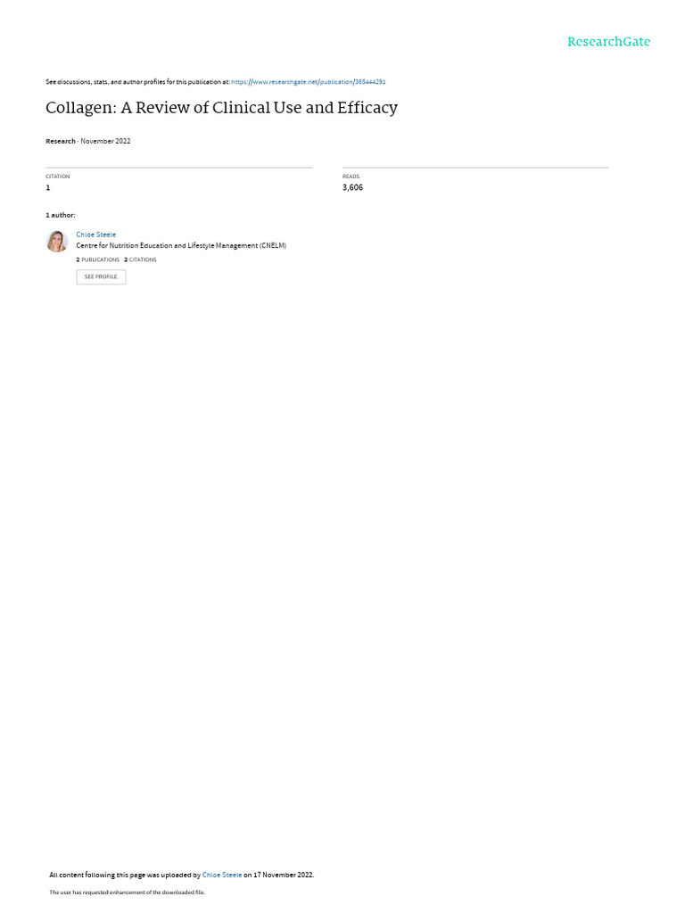 Collagen Final Print | PDF | Hypertension | Bone