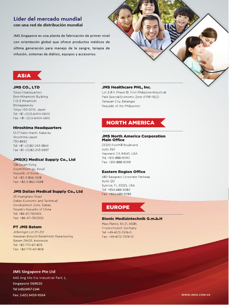 Innovación en Productos Médicos de JMS | PDF | Sangre | Plaqueta