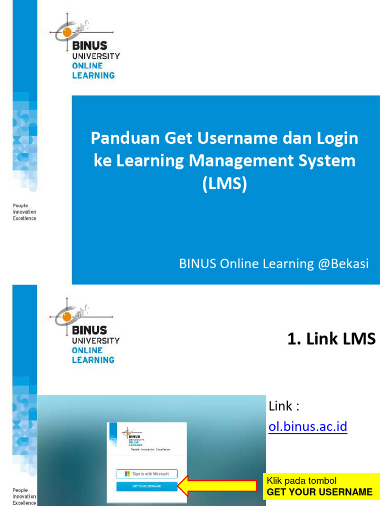 Panduan Get Username Dan Login LMS | PDF