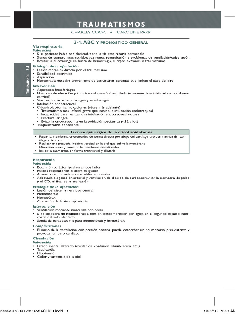 Traumatism o | PDF | Especialidades Medicas | Medicina CLINICA