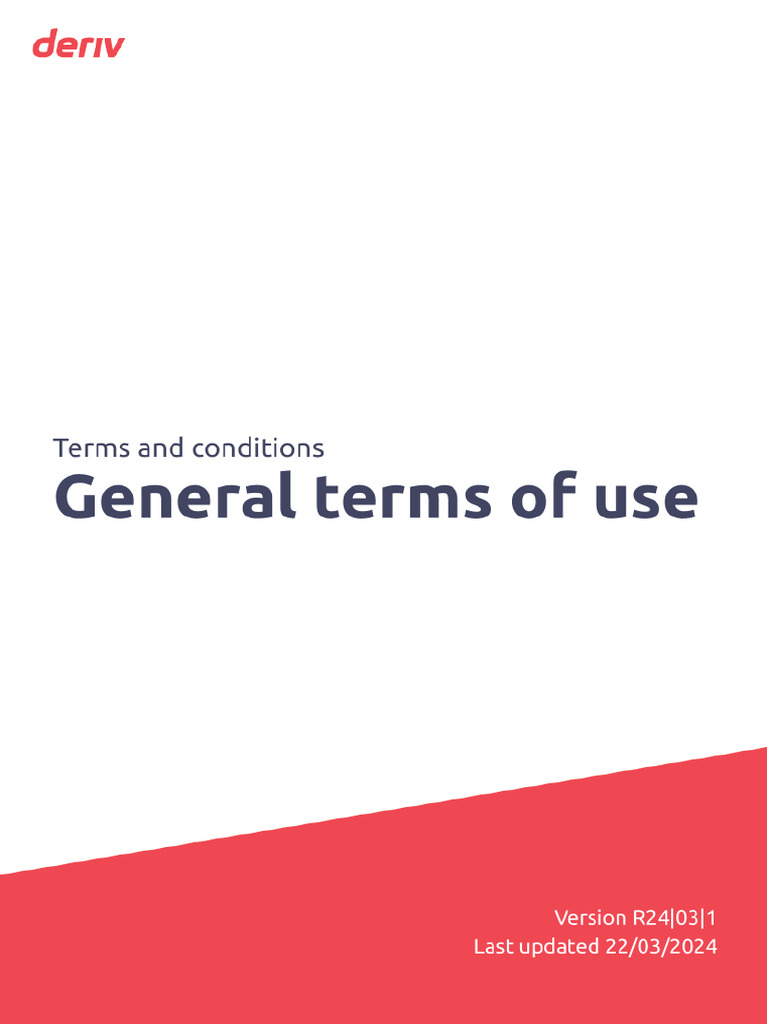 Ma General Terms Aaaa Deriv | PDF | Identity Document | Legal Liability