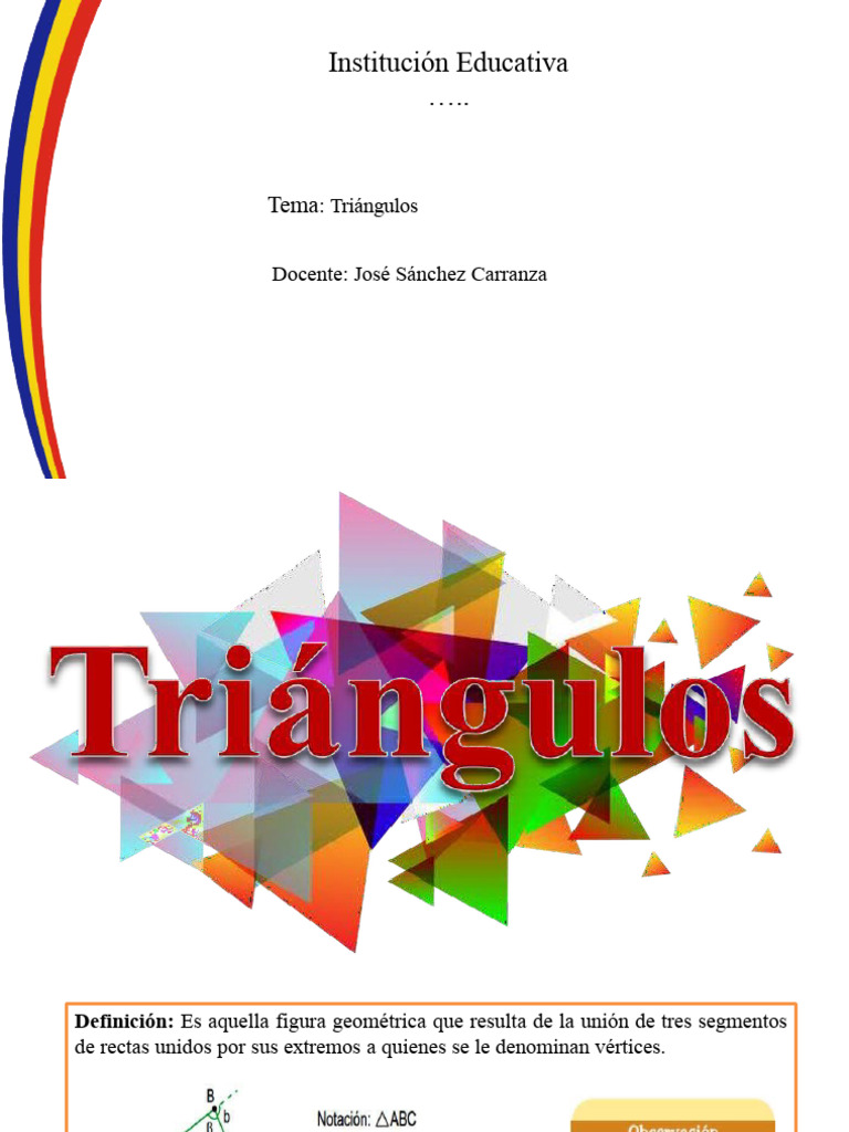 Triángulos | PDF | Triángulo | Ángulo