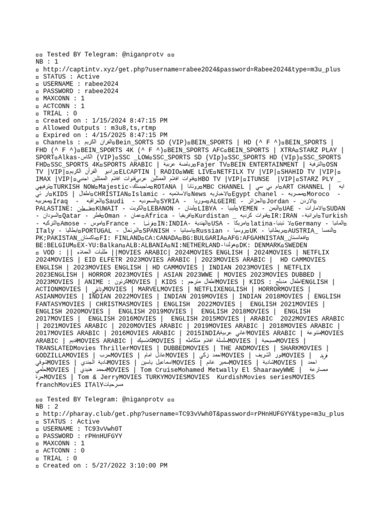 X38 New M3u Playlist Urls Tested | PDF | Asia | Latin America