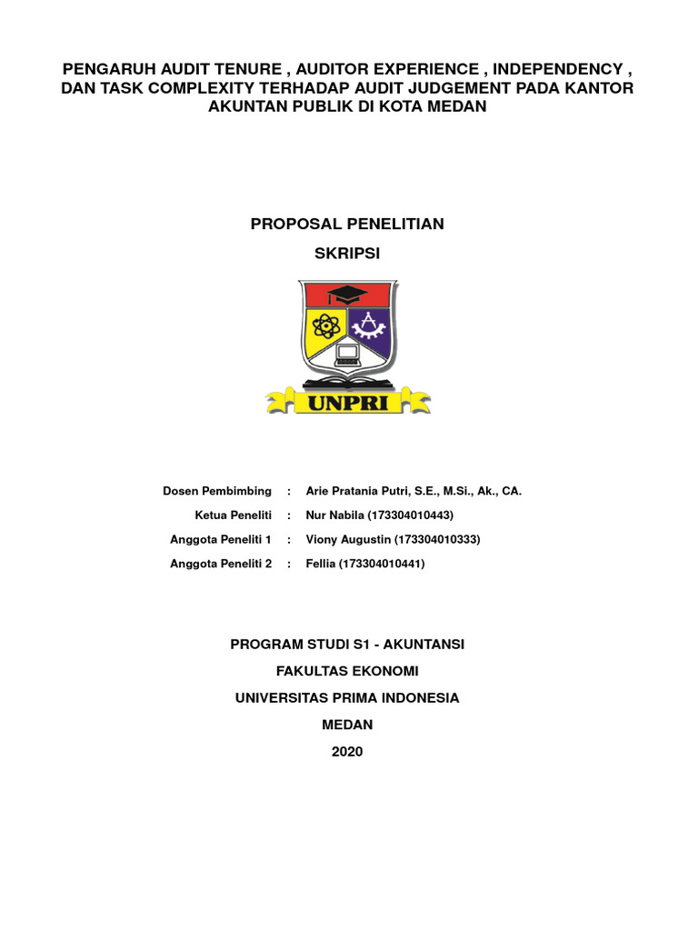 Proposal Penelitian Tim Nabila | PDF | Pengelolaan Keuangan & Uang