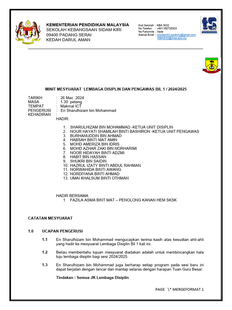 Unit Disiplin | PDF