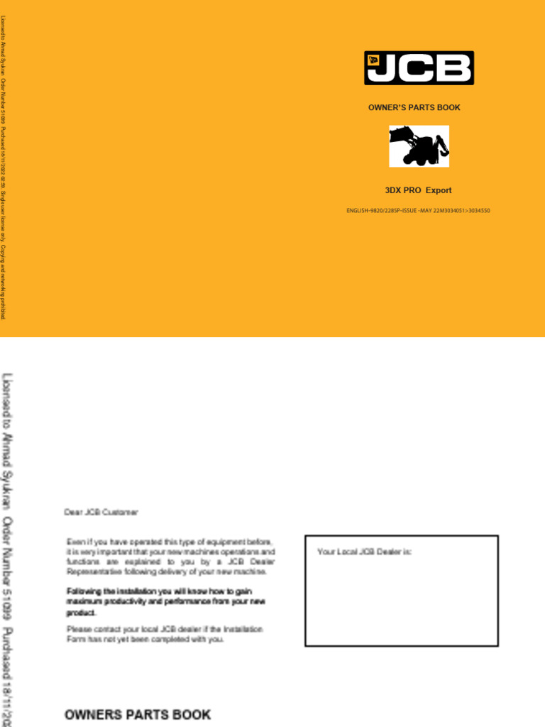 Part Book Katalog JCB | PDF | Window | Door