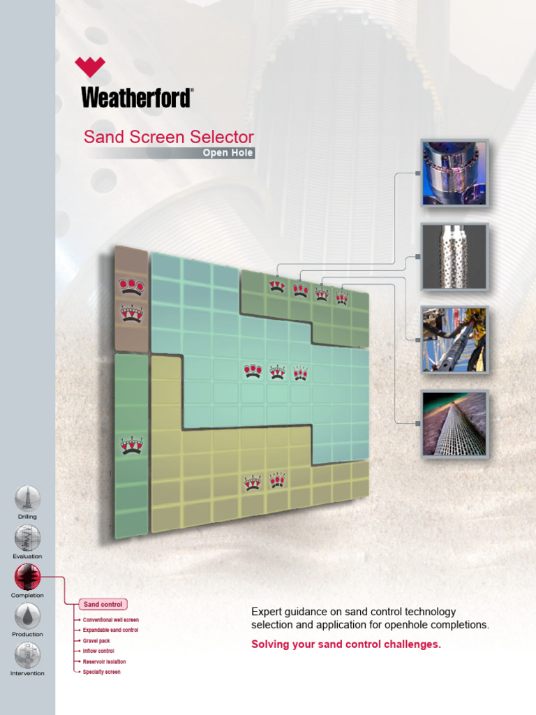 Weatherford Sand Screen Selector | PDF | Particle Size Distribution ...