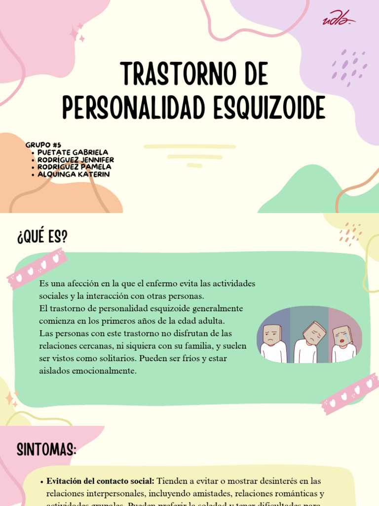 Trastorno de Personalidad Esquizoide | Descargar gratis PDF | Terapia ...