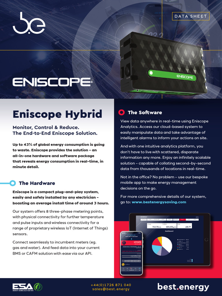 Eniscope Product Datasheet 2020 Web | PDF | Internet Of Things | Energy ...
