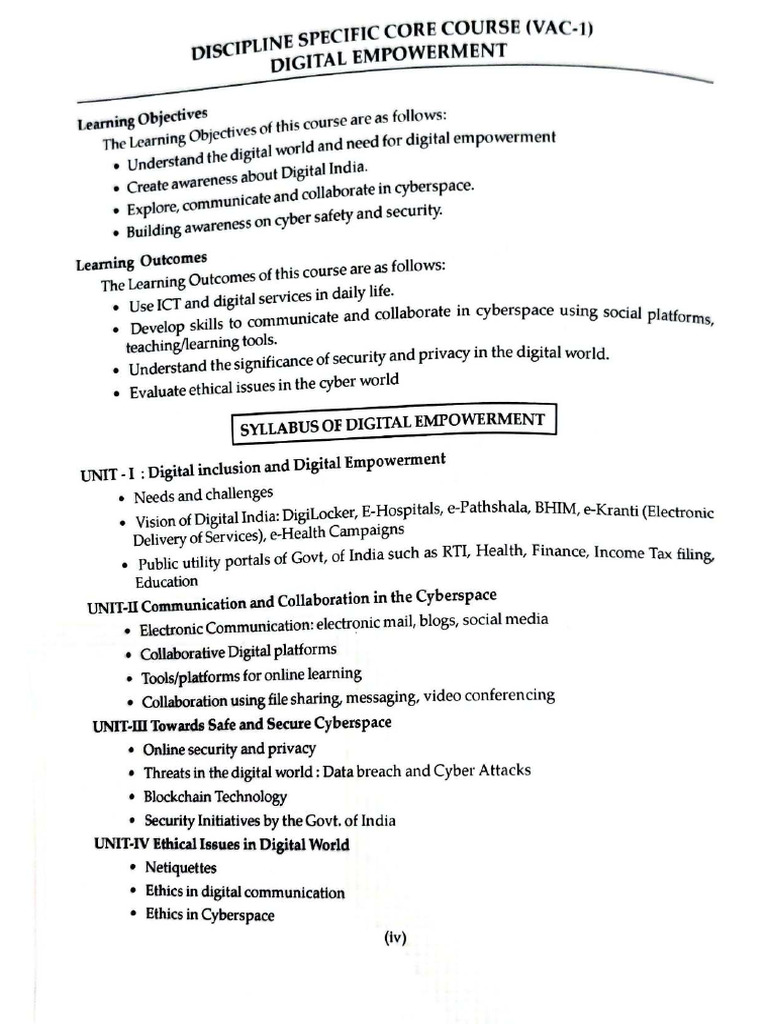 Digital Empowerment Vac Book | PDF