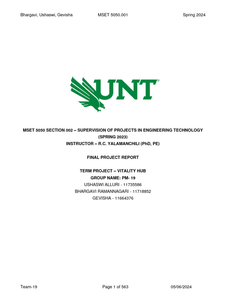 Final Project - Project Management | PDF | Project Management