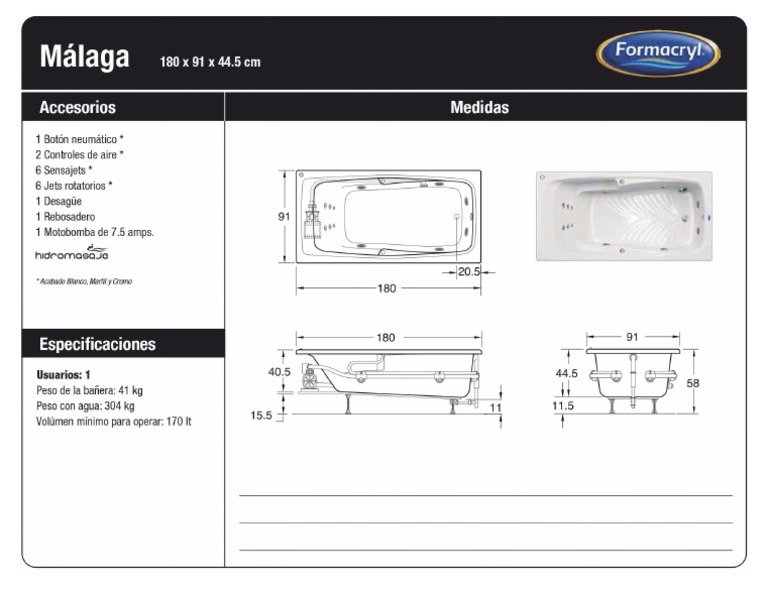 Malaga Ficha Tecnica | PDF