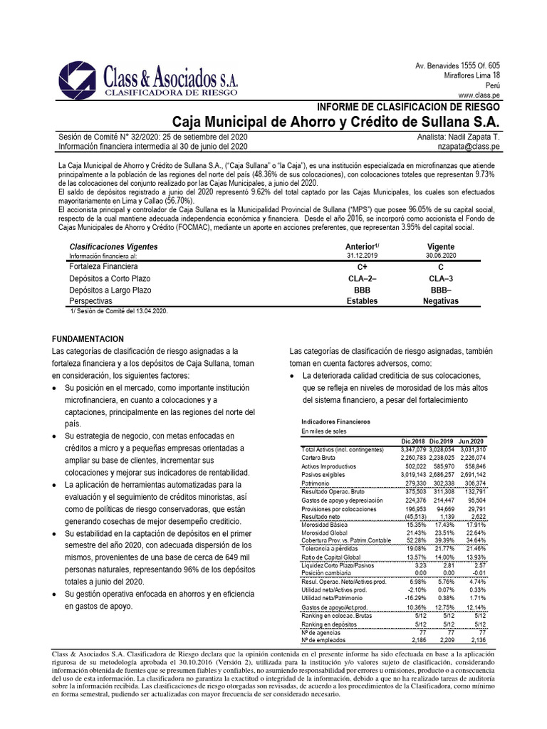 CMAC Sullana | PDF | Software | Software de la aplicacion