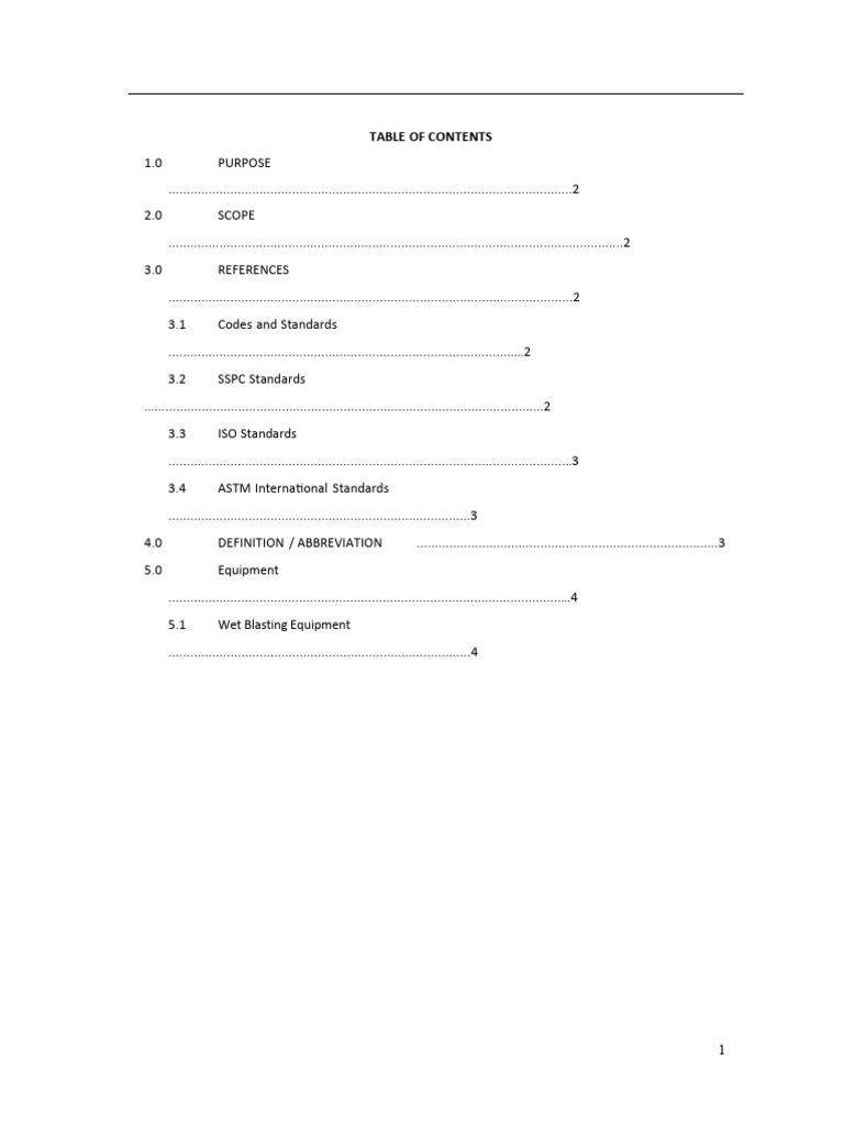 Wet Blasting Procedure AIF | PDF | Abrasive | Materials
