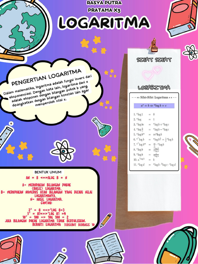 Rasya Putra Pratama X3 (Poster Logaritma) | PDF