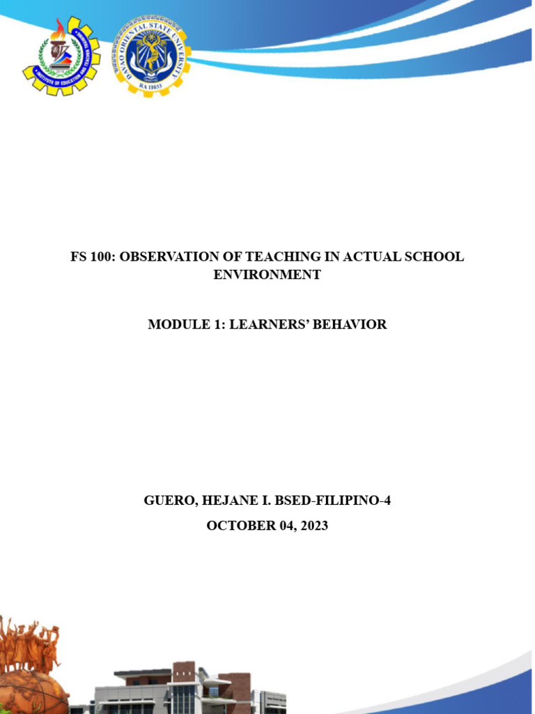 Module 1 Lesson 1&2 Activity, Anlysis & Application | PDF ...